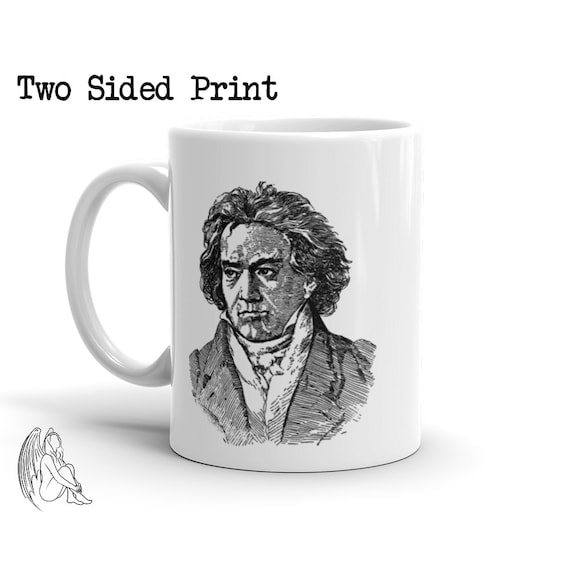 Beethoven Coffee Mug Composer Moonlight Sonata Symphony | Etsy