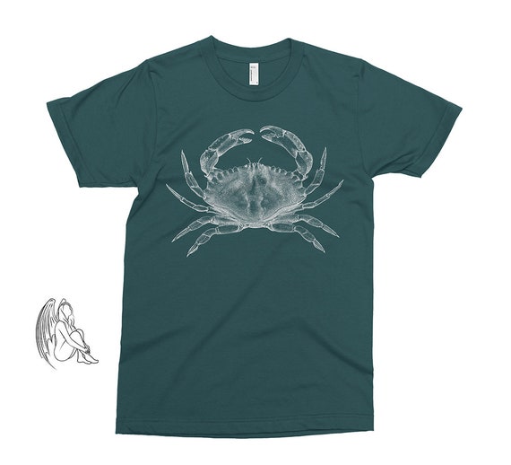 Crab Wh T-shirt Tee Urban Animal Animals Nautical Sea | Etsy