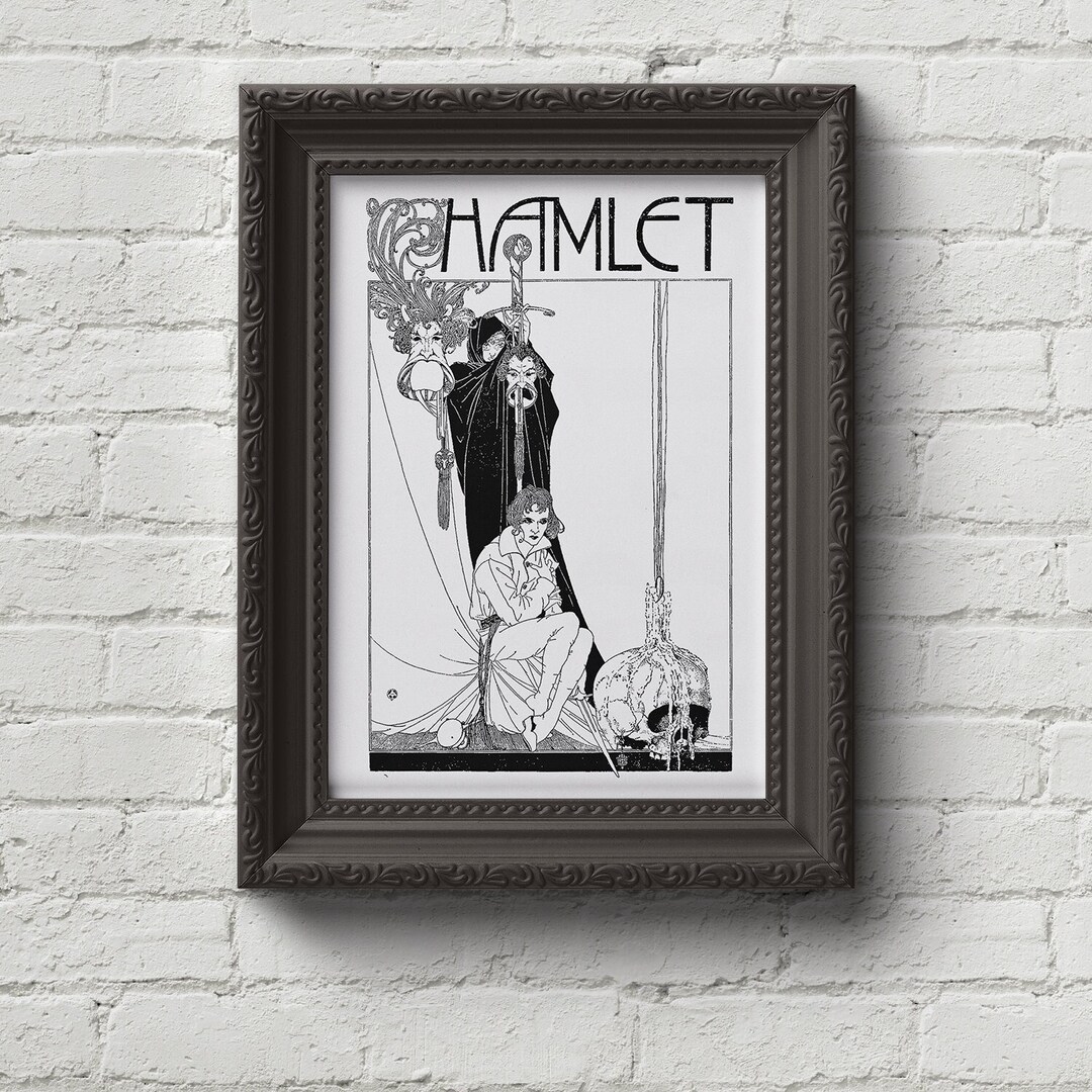 Hamlet - John Austen Illustration Print, Shakespeare, Wall Art, , Art ...
