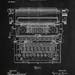 Typewriter 1899 Patent Print - Writer Gift, Writing, Author Gift ...