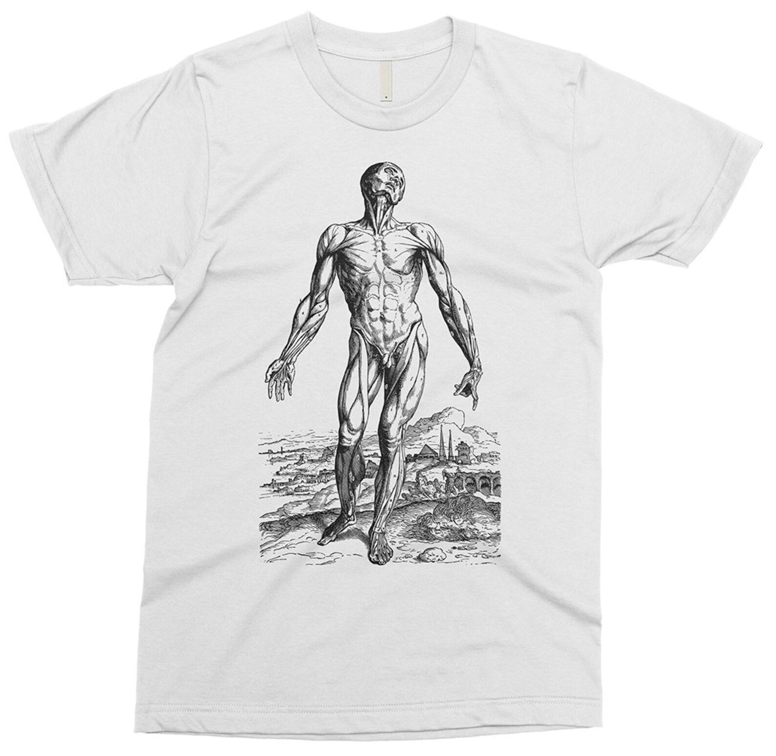 Skinless Man Muscles 01 Andreas Vesalius T-shirt Gift for | Etsy