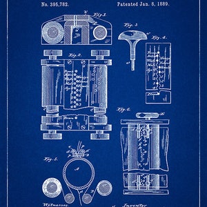 Vintage Computer 1889 Patent Print - Computers, Engineering, Software ...