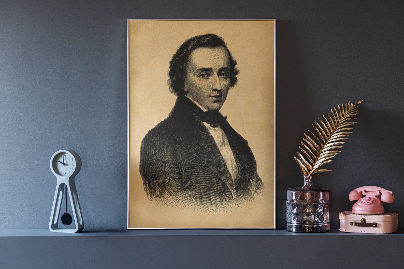 Chopin Portrait Print, Wall Art, Art, Woodcut, Engraving, Composer ...