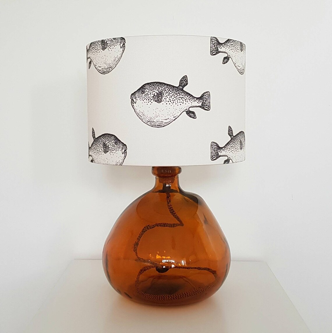 Pufferfish Lampshade Nautical Lamp Pufferfish Seaside - Etsy UK