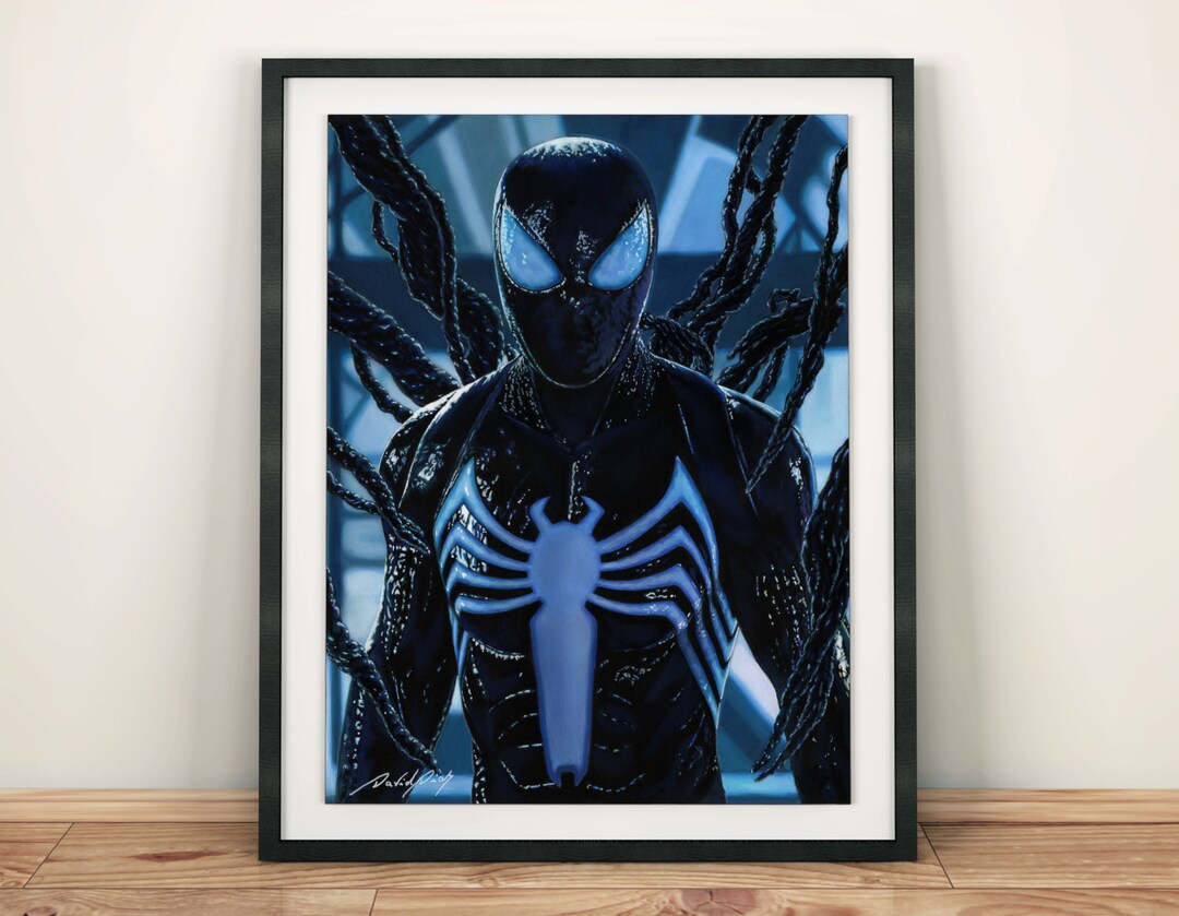 Symbiote Spider Man Original Drawing Handmade Art - Etsy España