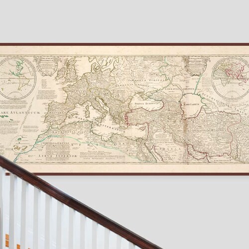 HUGE Ancient Roman World Map MASSIVE Old Map of the World - Etsy UK