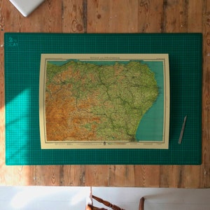 Old Map Shows Aberdeen, Inverurie, Peterhead, Fraserburgh, Keith, Insch ...