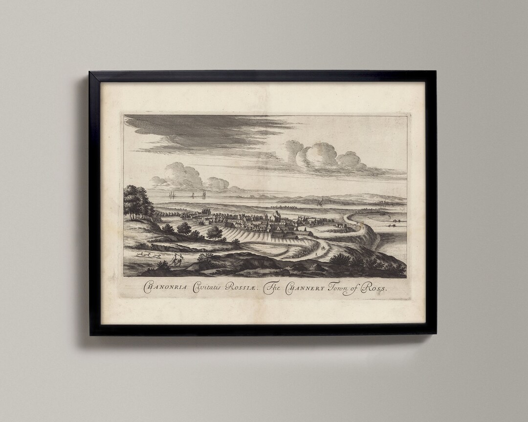 Fortrose The Channery Town of Ross Historical Scottish Town Drawing ...