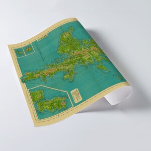 Old Map of Shetland | Lerwick, Fair Isle, Scalloway, Bressay, Bigton ...