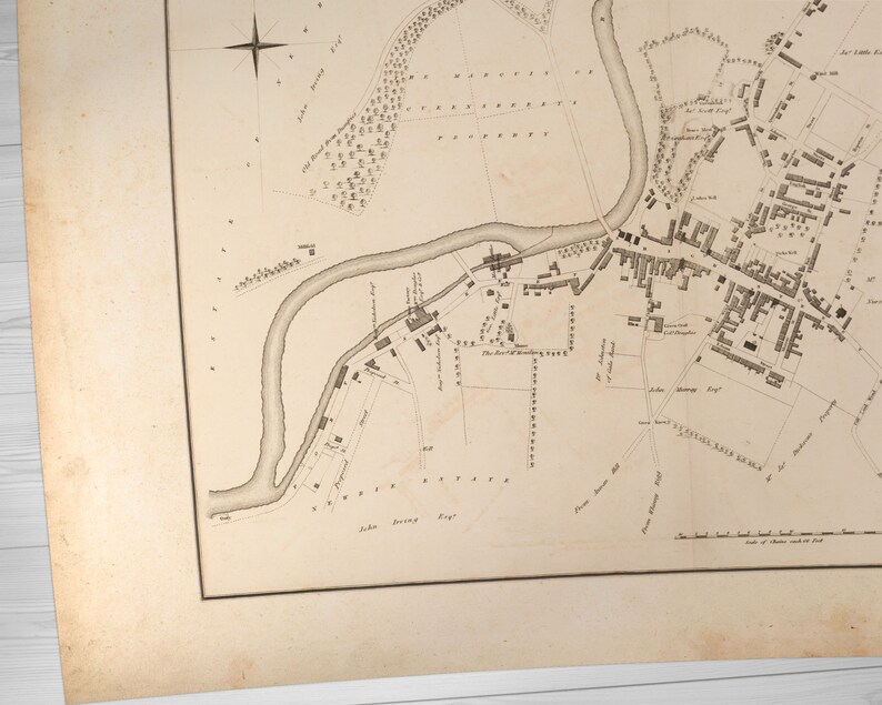 Old Map of Annan | Old Map Print | Annan Old Map, Annan Vintage Map ...