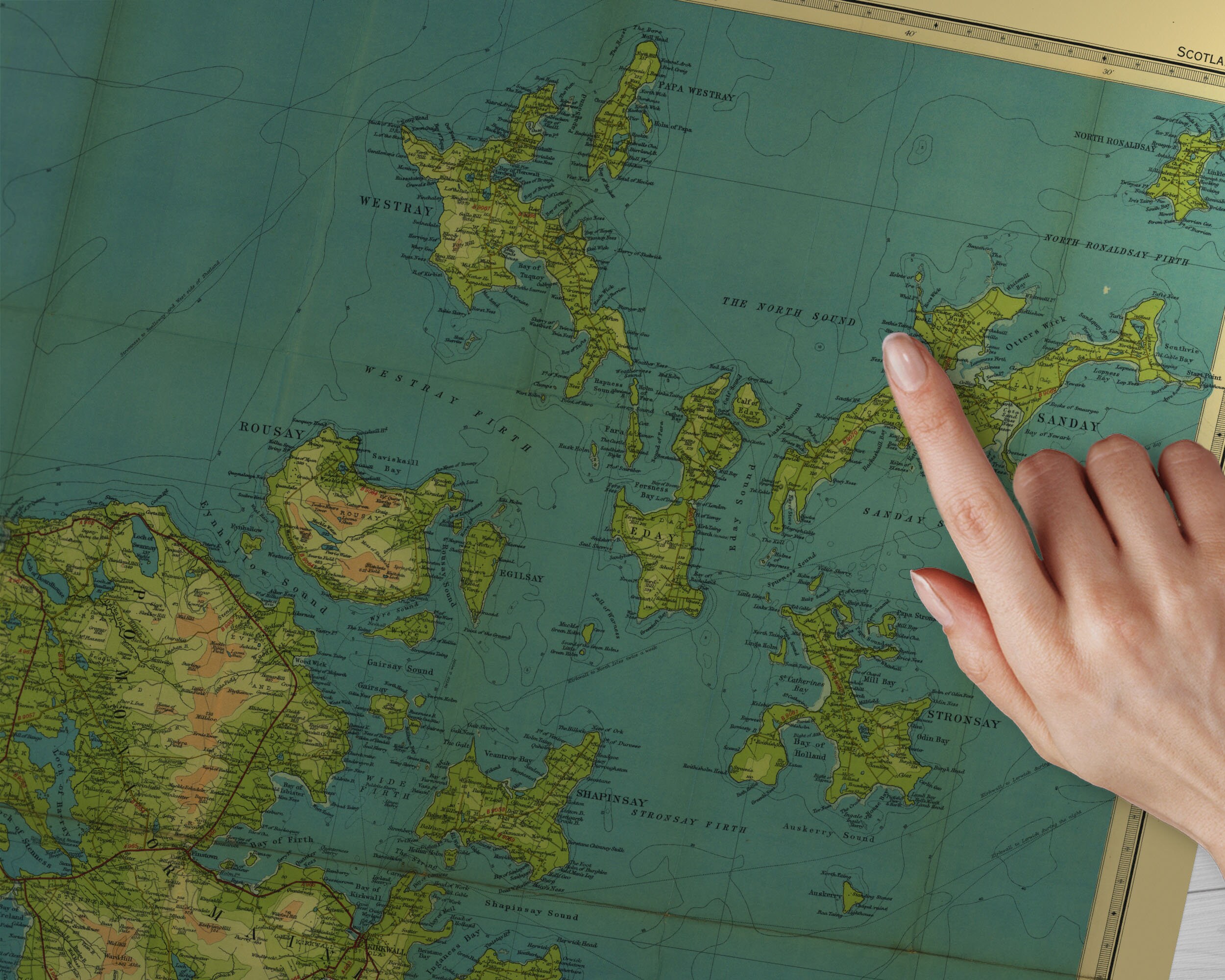 Old Map of Orkney | Kirkwall, Rousay, Westray, Hoy, Deerness, Shapinsay ...