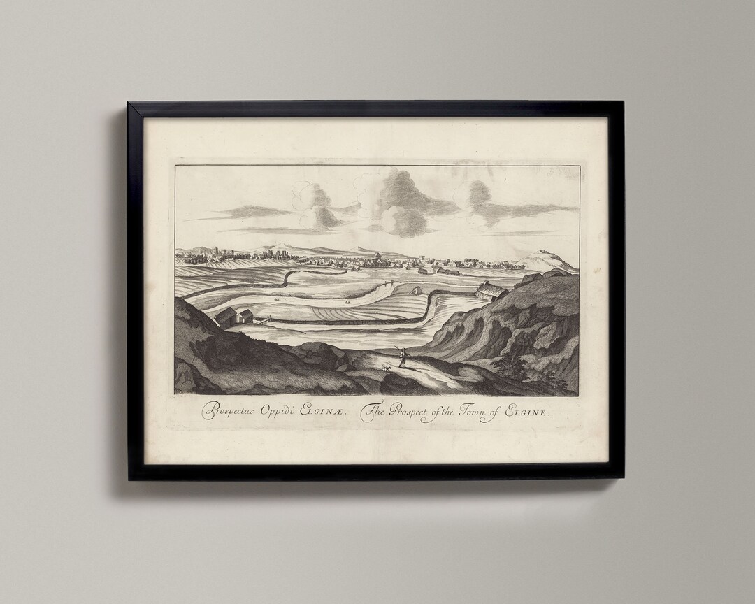 Elgin - the Prospect of the House and Town | Historical Scottish Town ...