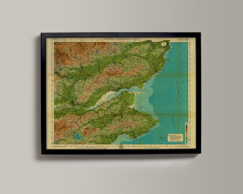 Old Map of Fife & Angus | Dundee, St. Andrews, Arbroath, Perth ...