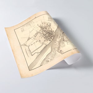 Old Map of Perth | Old Map Print | Perth Old Map, Perth Vintage Map ...