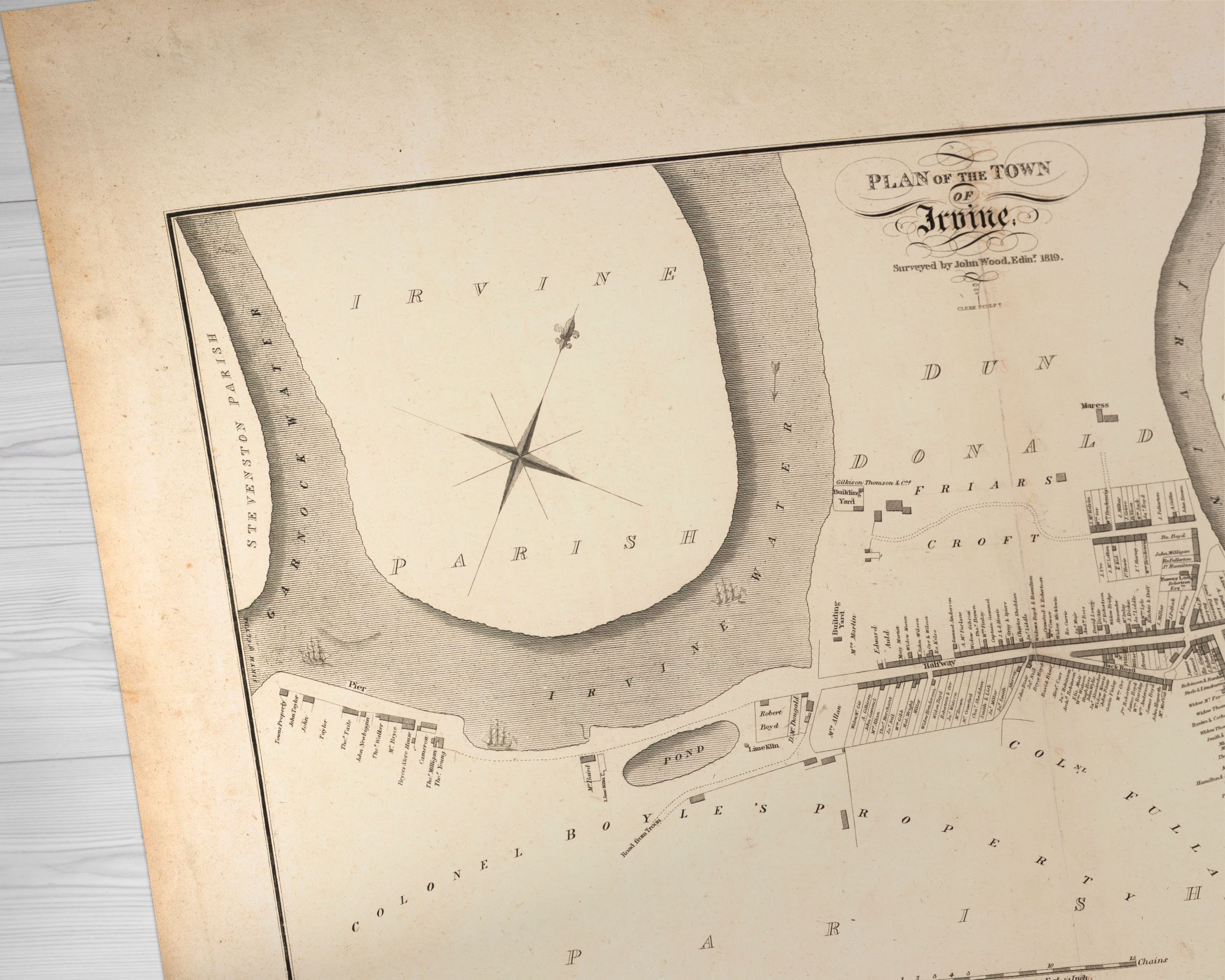 Old Map of Irvine Old Map Print Irvine Old Map, Irvine Vintage Map ...