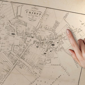 Old Map of Crieff | Old Map Print | Crieff Old Map, Crieff Vintage Map ...