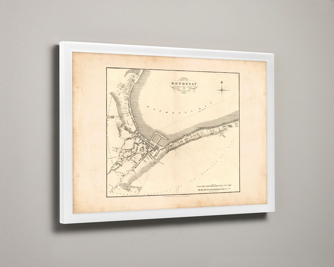 Old Map of Rothesay Old Map Print Rothesay Old Map - Etsy UK