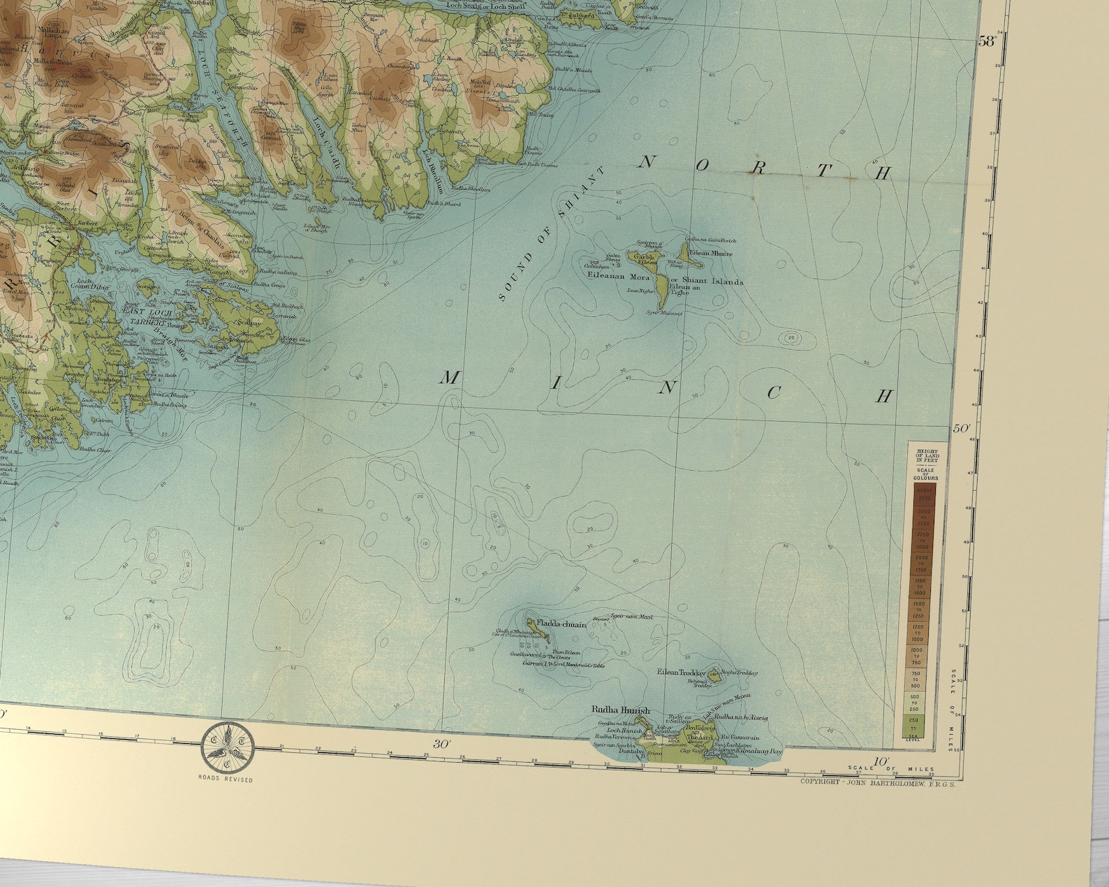 Map of Lewis, Scottish Hebrides | Giclée Reproduction Print – old Map ...