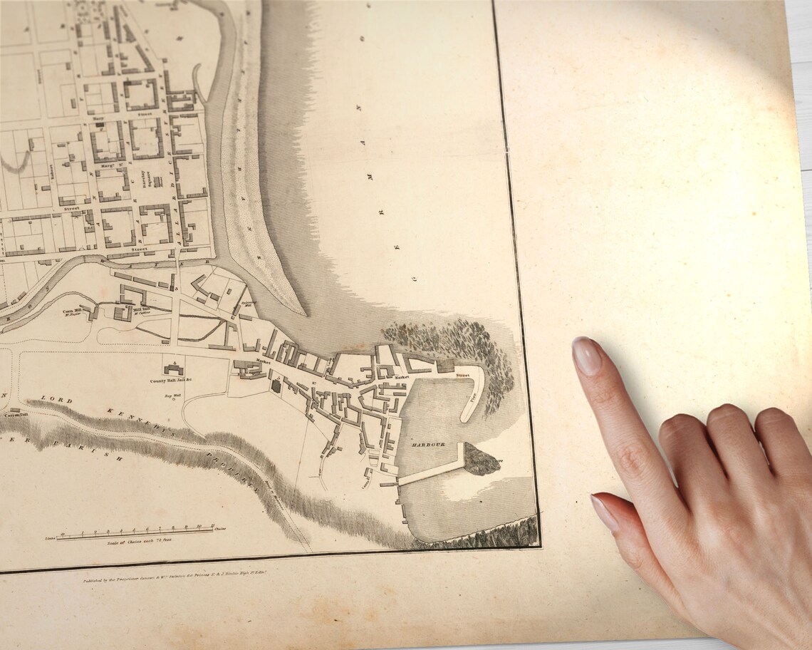 Old Map of Stonehaven Old Map Print Stonehaven Old Map - Etsy UK