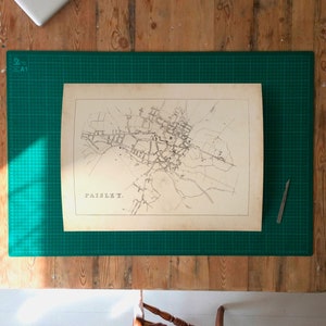 Old Map of Paisley | Fine Art Print | Vintage Town Survey in ...