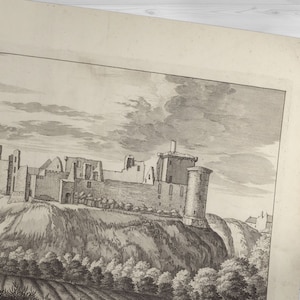 The Prospect of Bothwell Castle | Historical Scottish Town Drawing ...