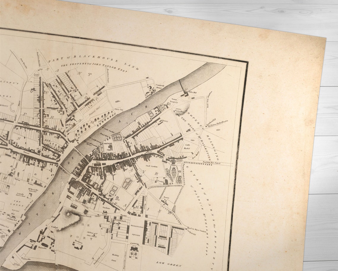 Old Map of Newton Old Map Print Newton Old Map Newton | Etsy UK