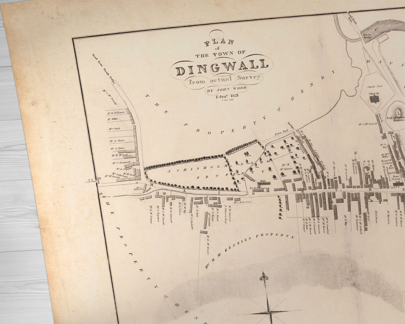 Dingwall Old Map Fine Art Print Antique Vintage Old Map - Etsy UK