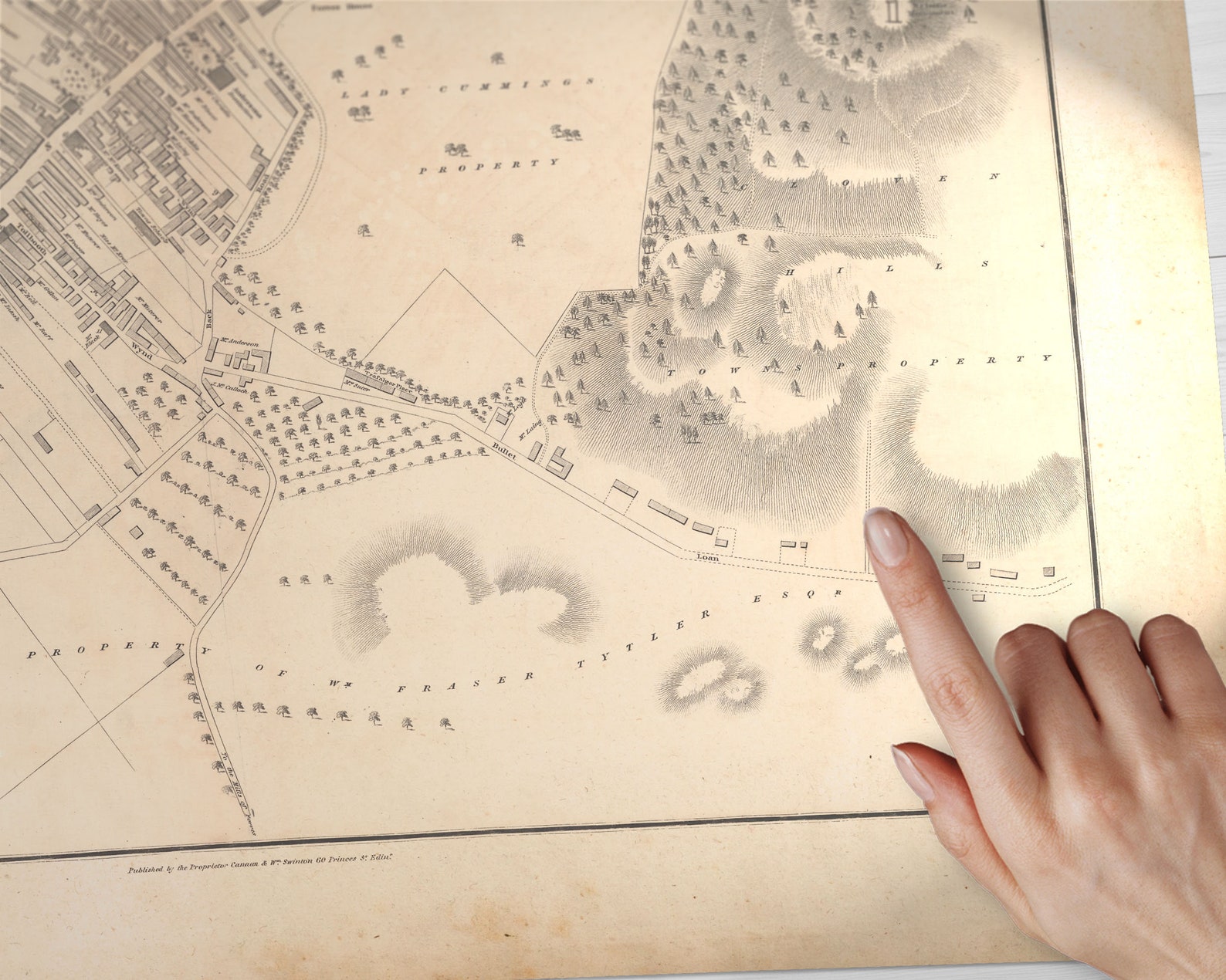 Forres Old Map Giclée Fine Art Print Vintage Town Plan - Etsy UK