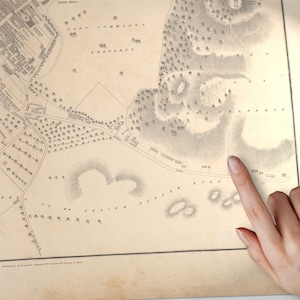 Forres Old Map | Giclée Fine Art Print | Vintage Town Plan, Antique ...