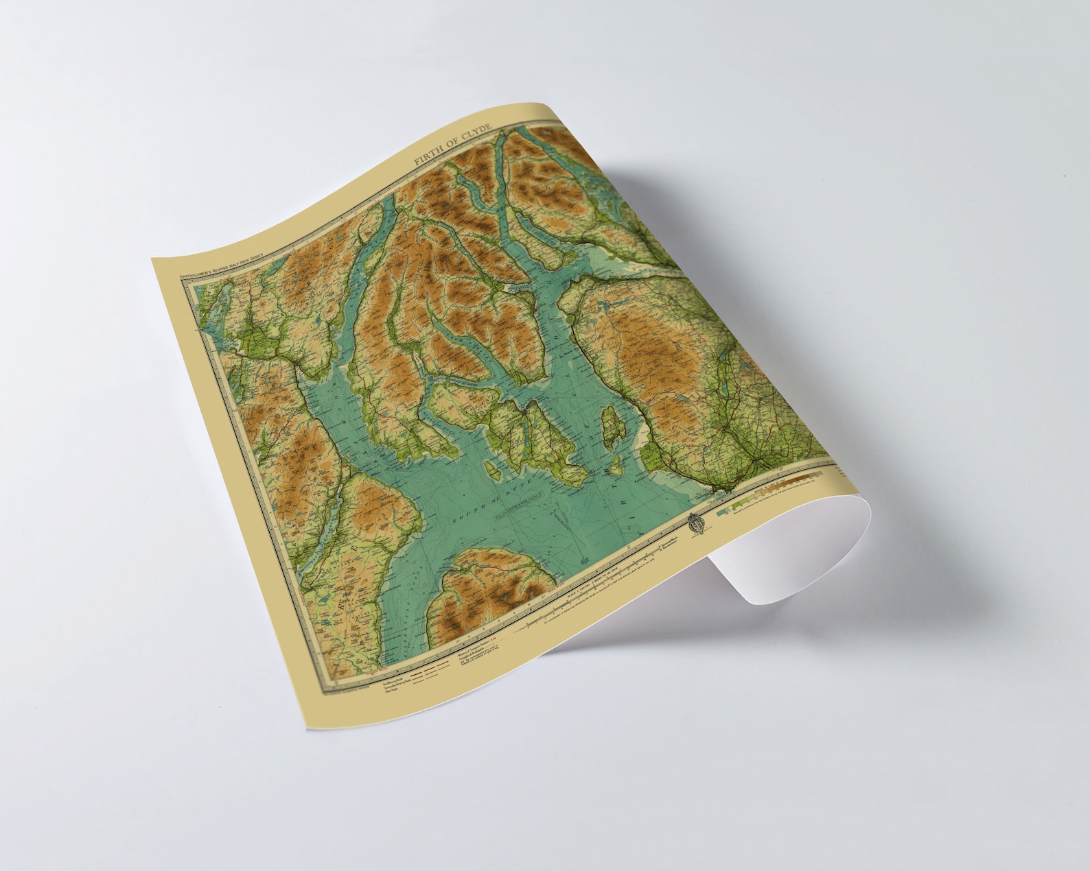 Firth of Clyde | Old Map of Glasgow, Fintry, Dunlop, Dunoon, Greenock ...