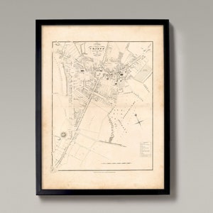 Old Map of Crieff | Old Map Print | Crieff Old Map, Crieff Vintage Map ...