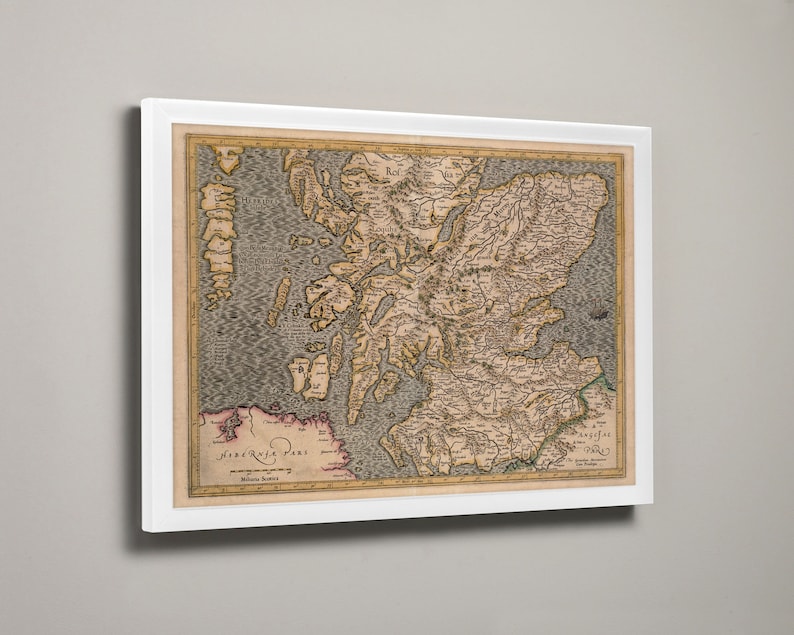 Medieval Old Map of Scotland Giclée Reproduction of Vintage - Etsy