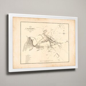 Old Map of Lanark | Old Map Print | Lanark Old Map, Lanark Vintage Map ...