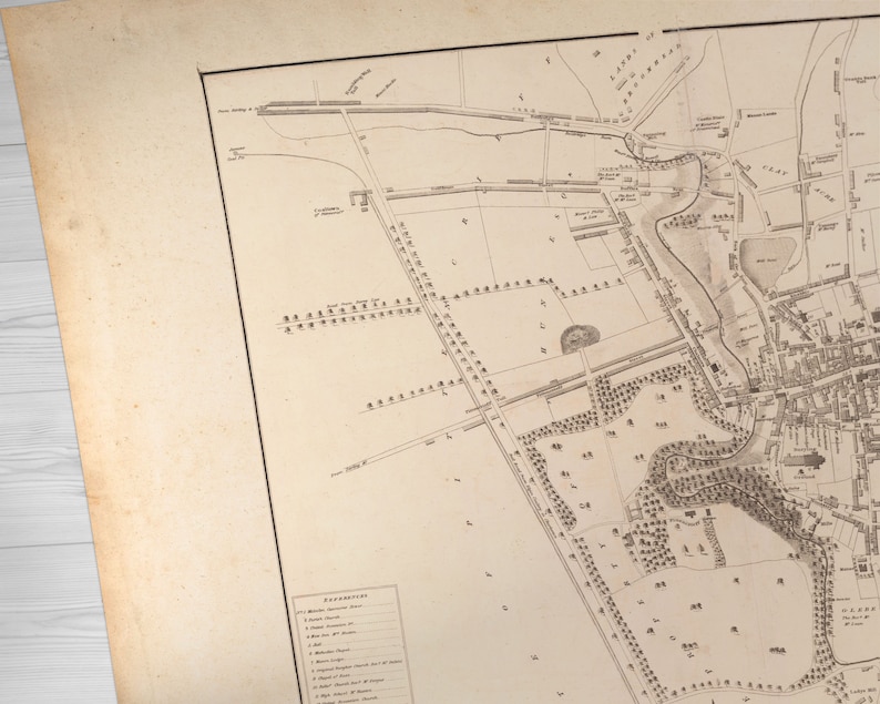Old Map of Dunfermline | Old Map Print | Dunfermline Old Map ...
