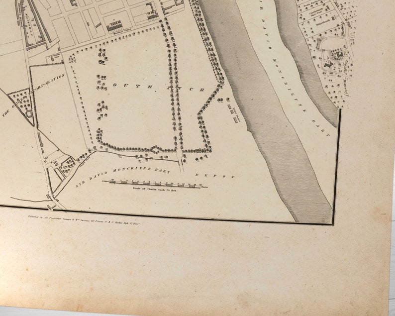 Old Map of Perth Old Map Print Perth Old Map Perth - Etsy UK