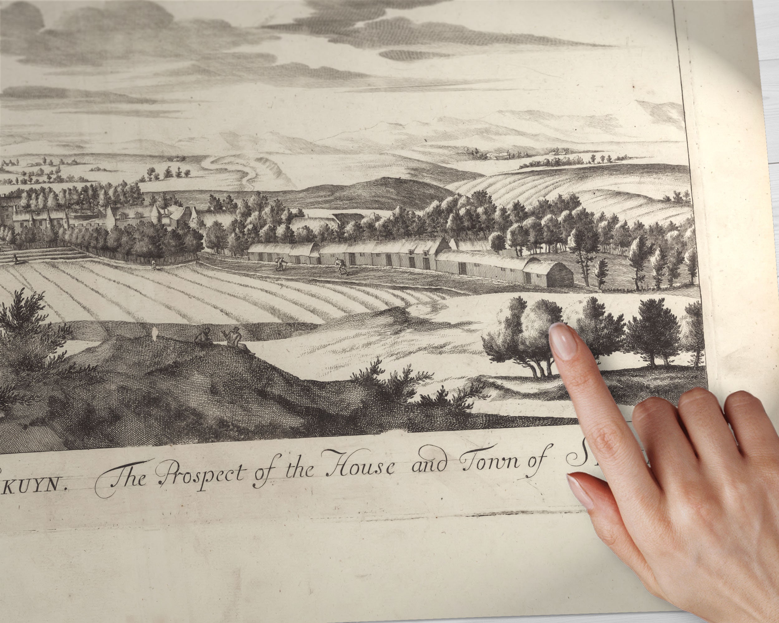 Scone - the Prospect of the House and Town | Historical Scottish Town ...