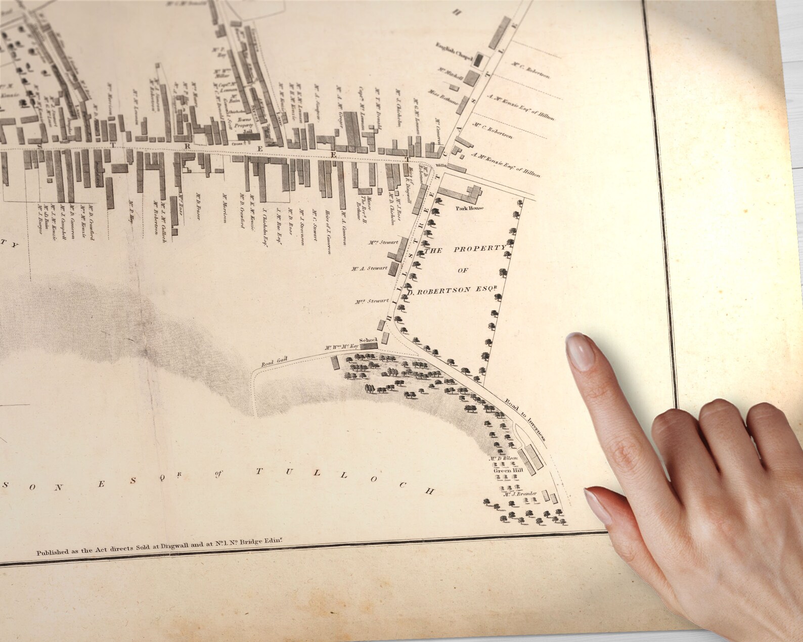 Dingwall Old Map Fine Art Print Antique Vintage Old Map - Etsy UK