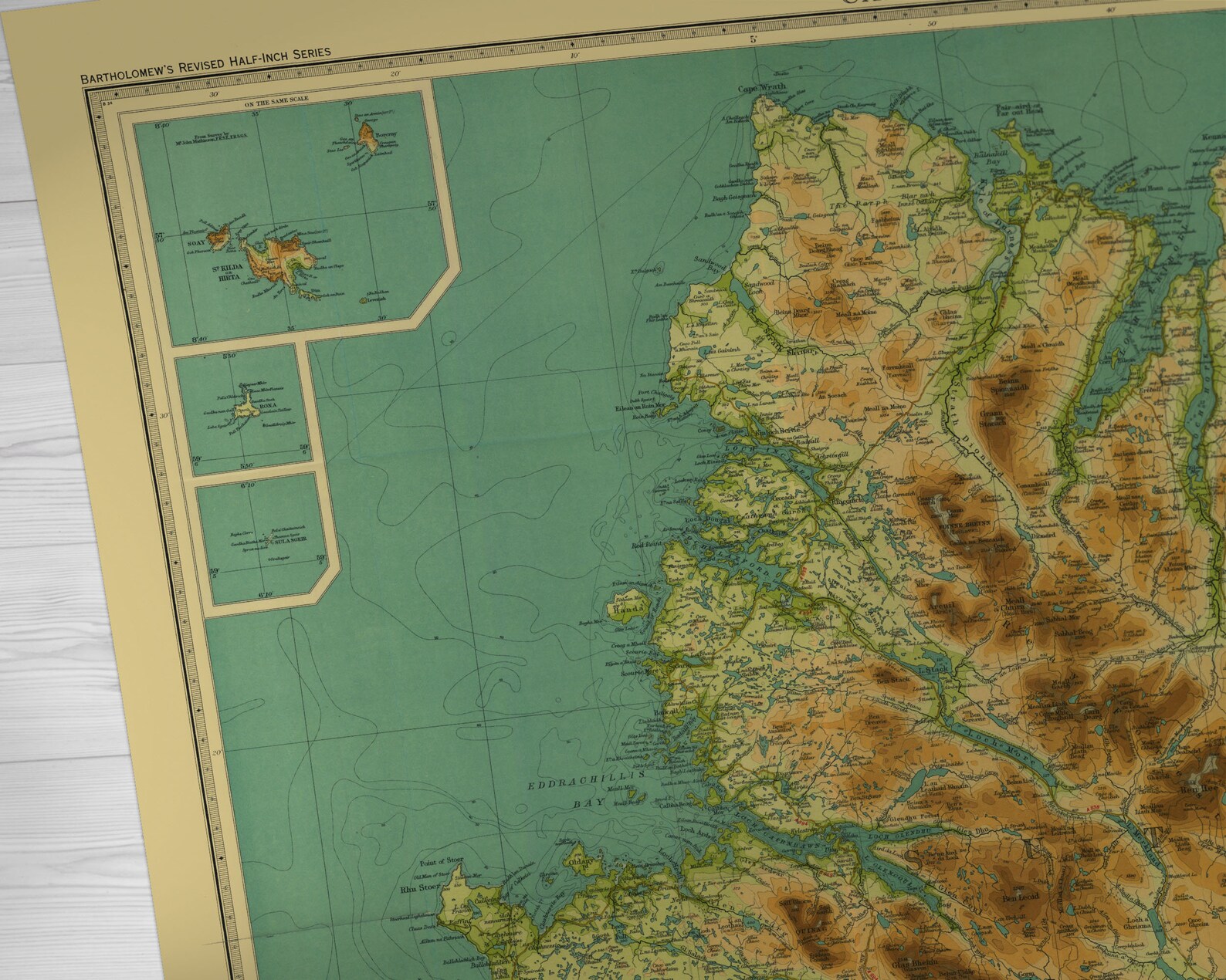 Cape Wrath | Old Map - Durness, Tongue, Skerray, Bettyhill, Scourie ...