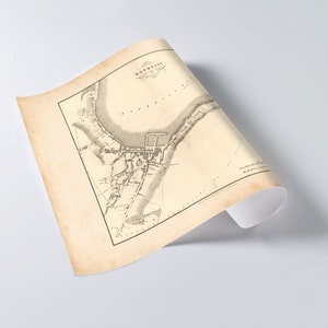 Old Map of Rothesay | Old Map Print | Rothesay Old Map, Rothesay ...