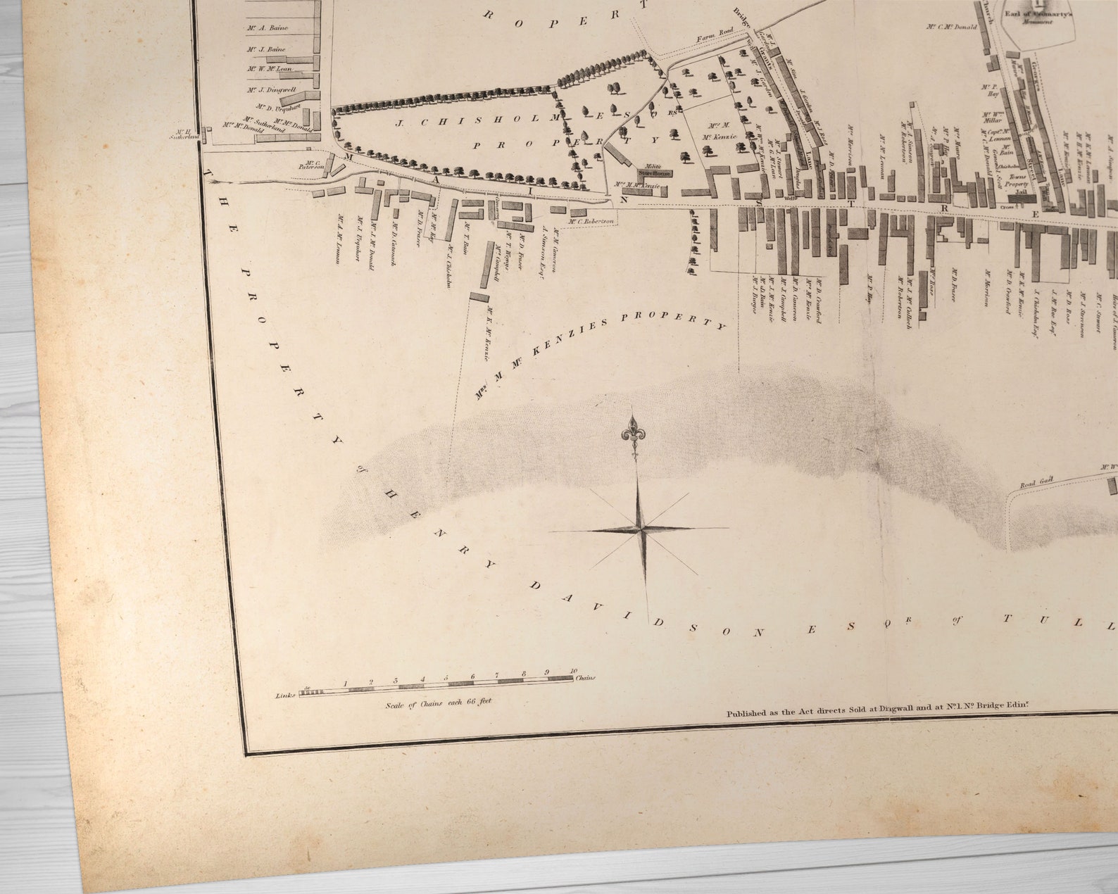 Dingwall Old Map Fine Art Print Antique Vintage Old Map - Etsy UK