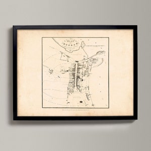 Old Map of Dunbar | Old Map Print | Dunbar Old Map, Dunbar Vintage Map ...