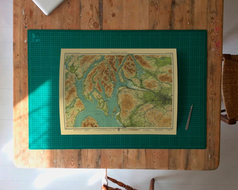 Firth of Clyde | Old Map of Glasgow, Fintry, Dunlop, Dunoon, Greenock ...