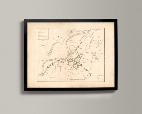 Old Map Of Annan Old Map Print Annan Old Map Annan | Etsy