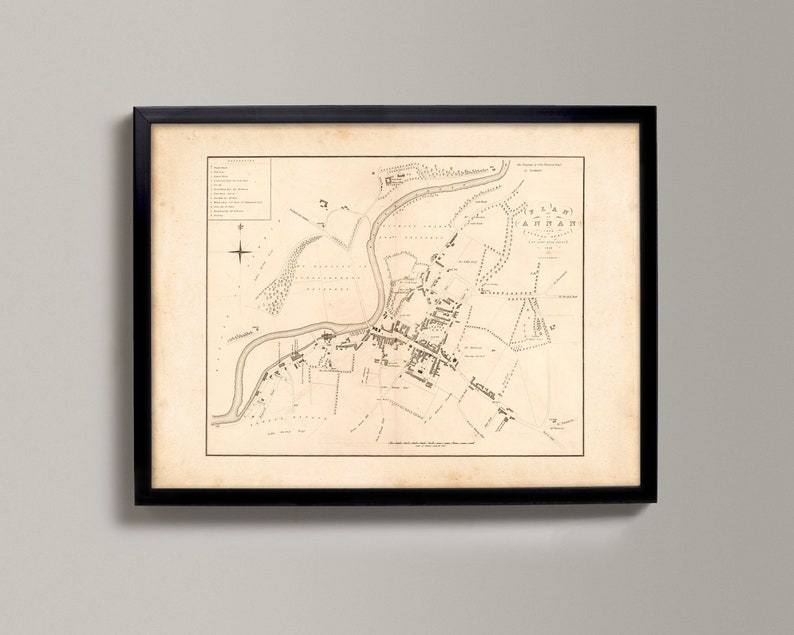Old Map of Annan Old Map Print Annan Old Map, Annan Vintage Map, Annan ...