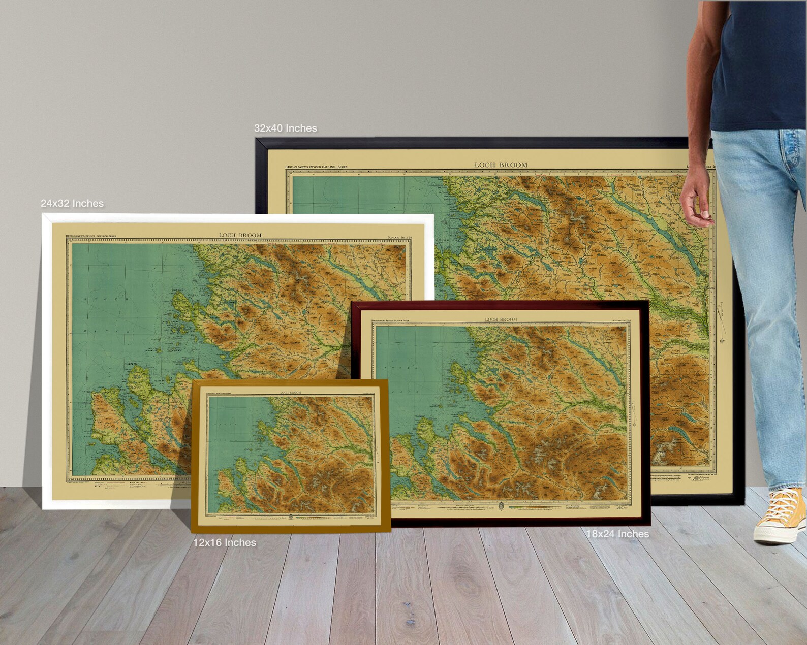 Loch Broom | Old Map of Ullapool, Gairloch, Poolewe, Asynt, Stathan ...