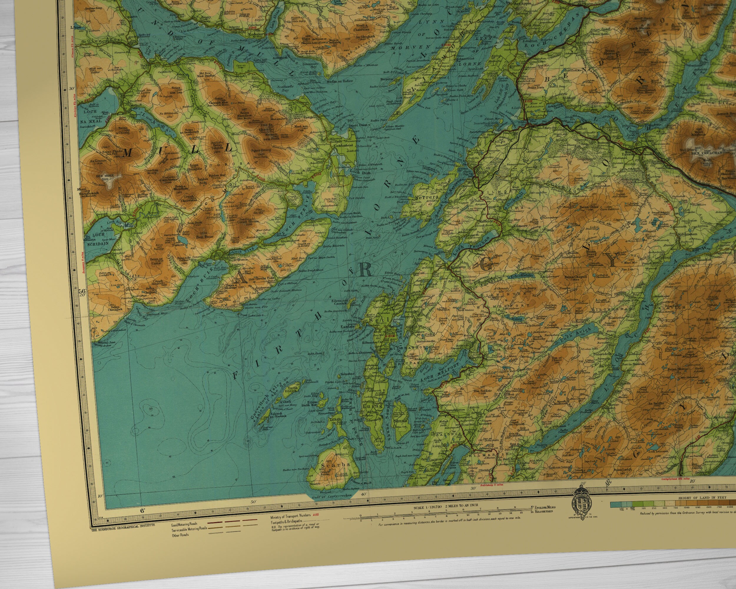 Old Map Argyll Print Shows Oban Lismore Port Appin - Etsy