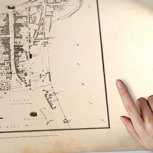 Old Map of Dunbar | Old Map Print | Dunbar Old Map, Dunbar Vintage Map ...