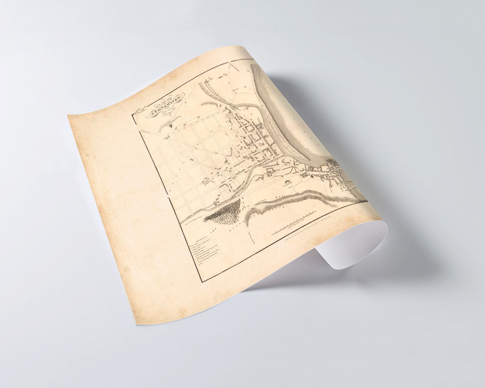 Old Map of Stonehaven Old Map Print Stonehaven Old Map, Stonehaven ...