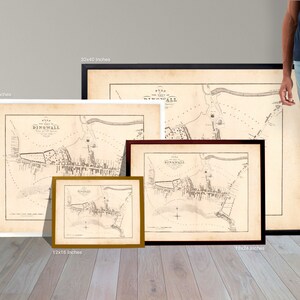 Dingwall Old Map | Fine Art Print | Antique, Vintage Old Map of the ...