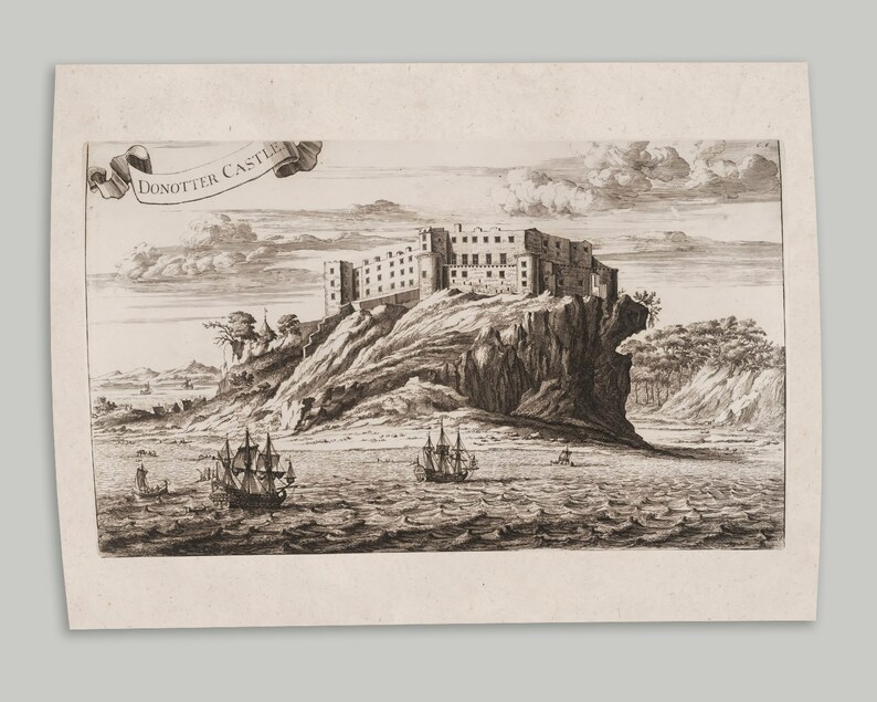 Dunotter Castle aka Wemyss Castle Historical Scottish Town | Etsy